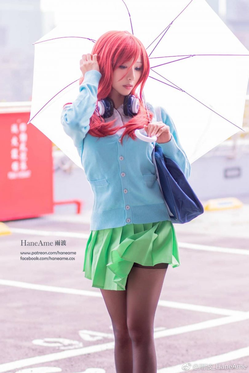 HaneAme雨波cos中野三玖 | HaneAme雨波_Go-Toubun no Hanayome cos [15P] - 趣画阁