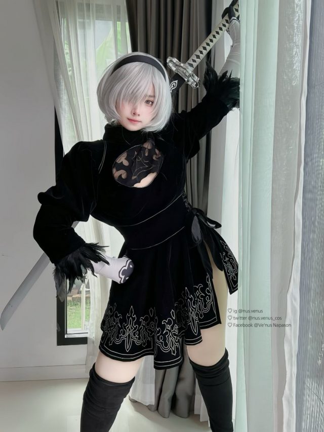 Ve'nus cos《尼尔：机械纪元》2B，将机械美少女融入现实的魅力 - 趣画阁