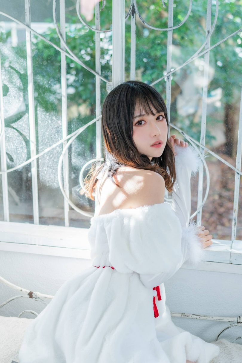 Shika小鹿鹿cos蕾姆 | Shika小鹿鹿_圣诞四套·猫耳+蕾姆cos [42P-116MB] - 趣画阁