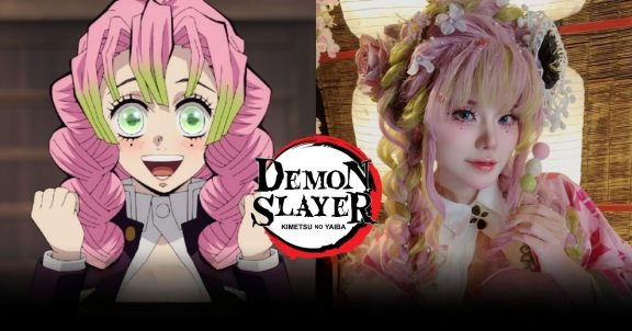 JJAMx甘露寺蜜璃COS：完美演绎恋柱的甜美与力量双重魅力 - 趣画阁